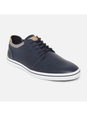 Buy Aldo Dwain Solid Navy Blue Sneakers Online