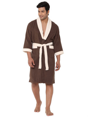 Buy SPACES Cotton Bath Robe High Absorbency Quick To Dry Light Weight ...