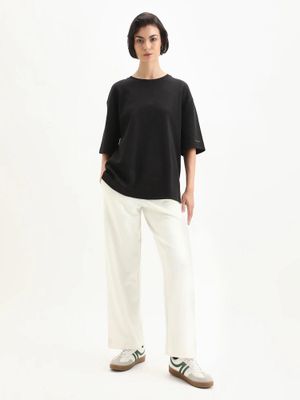 Buy RAREISM Women Perk Off White Straight Pant (26) Online