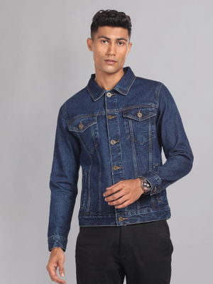 Buy AD By Arvind Pure Cotton Rinsed Denim Jacket online