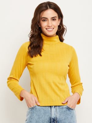Buy CAMLA High Neck Yellow Top Online