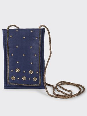 Buy Fabindia Fabric Embroidered Mobile Pouch Online