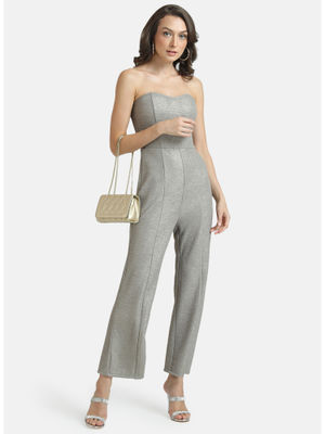 Buy Kazo Grey Tube Jumpsuit With Princess Lines Online