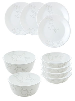 Buy Corelle Livingware Plus 10 Pc Basic / Mini / Starter Dining Set ...