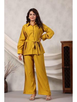 Autumnlane Co-ord Set : Buy Autumnlane Sheril Mustard Co-ord (Set of 3 ...
