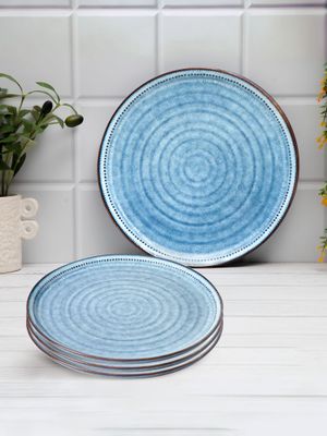 Buy Anko Blue 4 Piece Dinner Plate Set Online