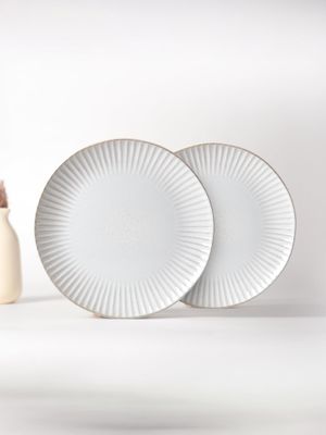 Buy Anko White 2 Piece Dinner Plate Set Online