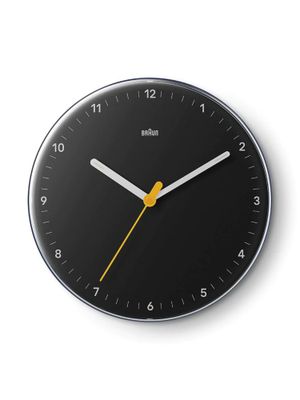 Buy Braun Classic Wall Clock with Silent Sweeping Easy to Read in Black ...