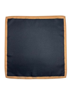 Buy The Tie Hub Men Black Microfiber Pocket Square Online