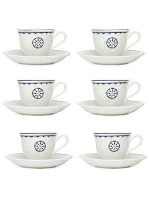 Buy CLAY CRAFT Cup & Saucer, 210ml, Set of 12 (6 Cups + 6 Saucers) Online