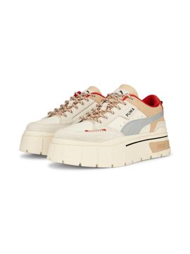 PUMA MAYZE STACK THRIFTED BEIGE/PINK SNEAKERS WOMEN
