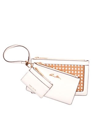 Buy Anne Klein White Pouch (Set Of 3) Online