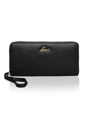 Buy Lavie Black Solid Wallet Online