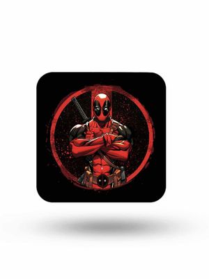 Buy Macmerise Deadpool Stance Pattern Square Coaster Online