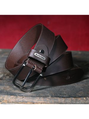 Buy Red Tape Men Brown Solid Casual Leather Belt (38) Online