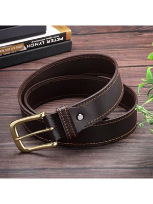 Buy Red Tape Men Brown Solid Casual Leather Belt (38) Online