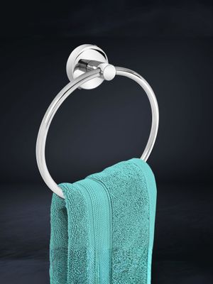 Buy Plantex Stainless Steel Round Towel Holder Chrome online