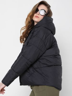 Buy VERO MODA Women Solid Black Jacket Online