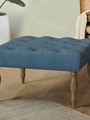 Buy Chumbak English Ottoman - Sailor Blue Online