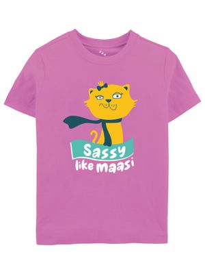 Buy Zeezeezoo Masi & Baby Sassy Like Maasi Kids T-Shirt Infant Pink Online