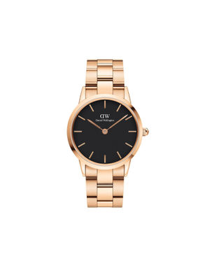 Buy Daniel Wellington Iconic Link 36 Rose Gold Black For Men & Women Online