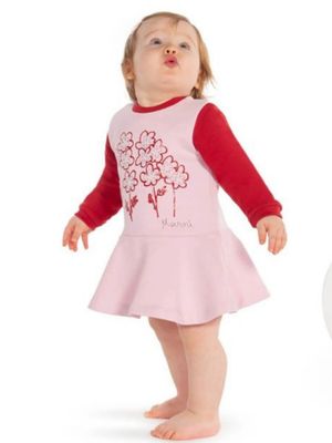 Buy Marni Baby Girls Pink Flowers Print Dress (6-9 Months) Online