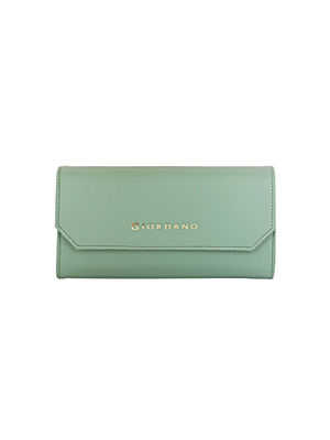 Buy Giordano Women Mint Green Polyurethane Wallet (L) Online