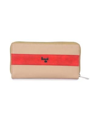 Buy Baggit Boxy Y G Z Beige Large Wallet Online