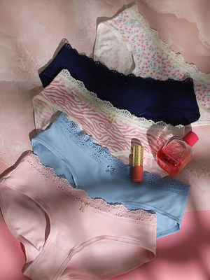 Buy Vero Moda Intimates Printed Hipster Briefs (Pack of 5) Online