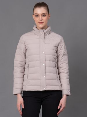 Buy Red Tape Beige Polyester Solid Womens Padded Jacket Online