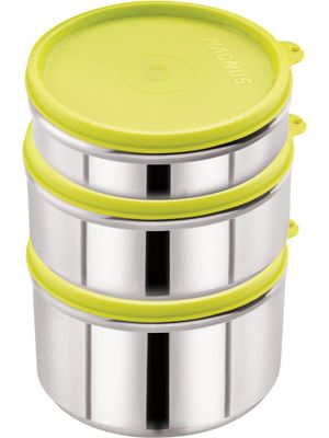 Buy MAGNUS Steel Utility Lunch Boxes (Pack of 3) Online