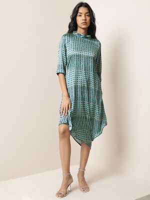 Buy RAREISM Printed Gleam Green Dress Online