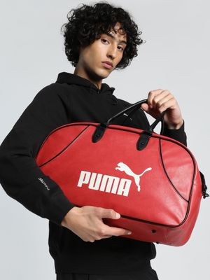 Buy Puma Red Archive Unisex Grip Duffle Bag Online