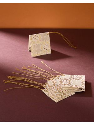 Buy Fabindia Multi Paper Gift Tag Set Of 10 Online