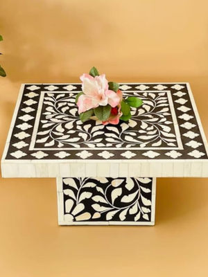 Buy CasaGold Black Bone Inlay Cake-Display Stand|Handmade Beautifully ...