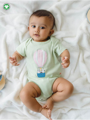 Greendigo Bodysuits : Buy Greendigo Organic Cotton Pastel Green Baby ...