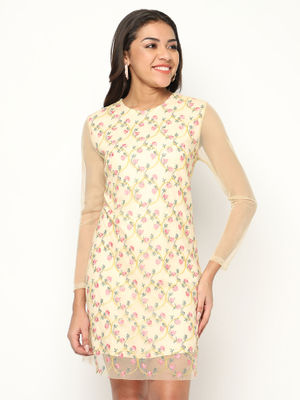 Buy HOUSE OF S Lemonade Embroidered Glow Dress Online