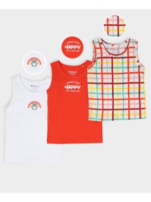 Buy Mi Arcus Baby Boy Vest With Striped Print (Pack of 3) Online