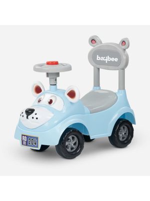 Buy BAYBEE Blue Baby Ride On Car for Kids, Baby Car with Music Online