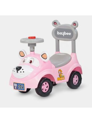 Buy BAYBEE Pink Baby Ride On Car for Kids, Baby Car with Music Online