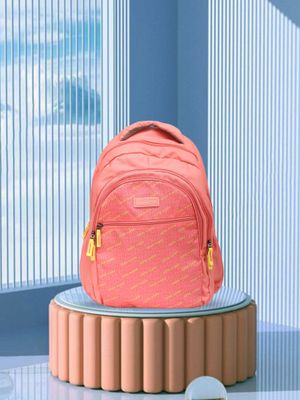 Buy Caprese Women Peach Zoe Fashion Backpack (L) Online