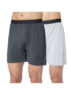 Buy Bummer Multi-Color Printed Micro Modal Boxers Shorts for Men (S) Online