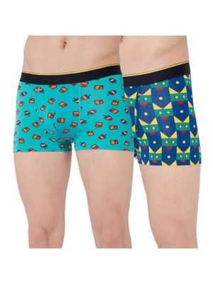 Buy Bummer Multi-Color Micro Modal Trunks Underwear for Men (S) Online