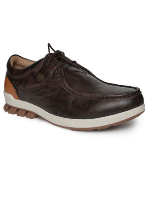 Buy BUCKAROO SOLEDERO Genuine Crumbald Leather Casual Shoes Brown Online