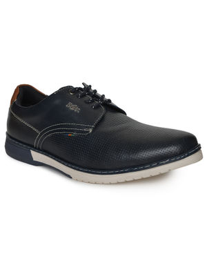 Buy BUCKAROO CORBIT Genuine Leather Casual Shoes Navy Blue Online