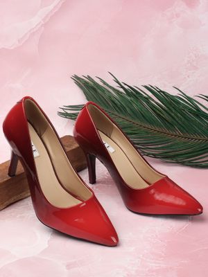 Buy ELLE Red Women Slip On Pumps Online