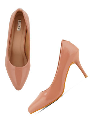 Buy ELLE Peach Women Slip On Pumps Online
