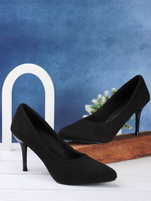 Buy ELLE Black Women Slip On Pumps Online