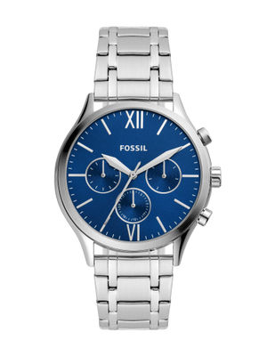 Buy Fossil Fenmore Silver Watch BQ2808 (M) online