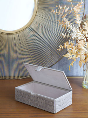 Buy Pure Home + Living Large Grey Boris Lid Box Online